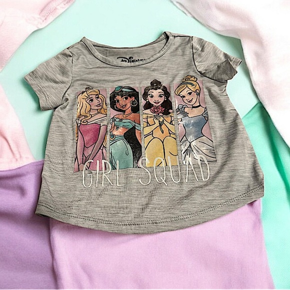 Disney | Shirts & Tops | Disney Princess Girl Squad Tshirt 2t | Poshmark